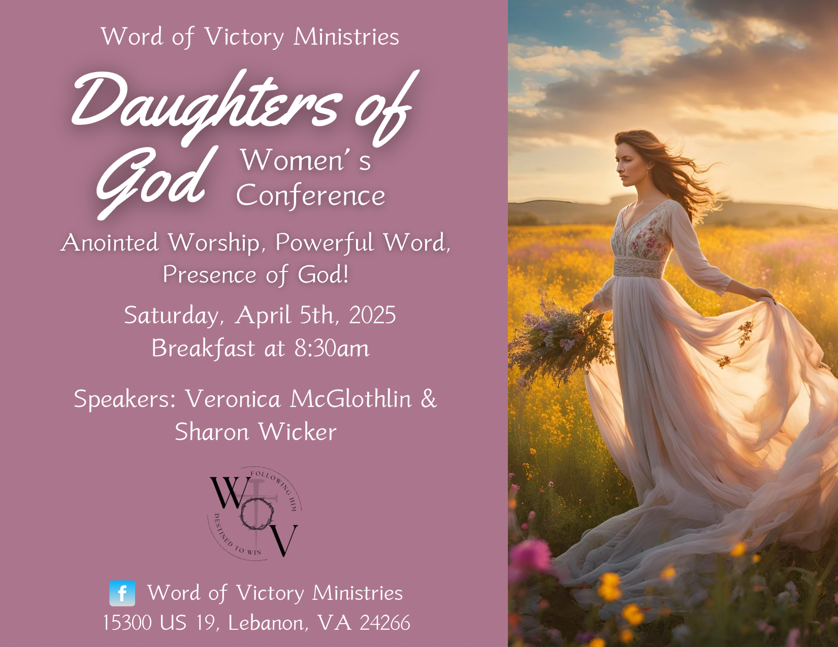 Word of Victory Ministries | Following Him, Destined to Win.